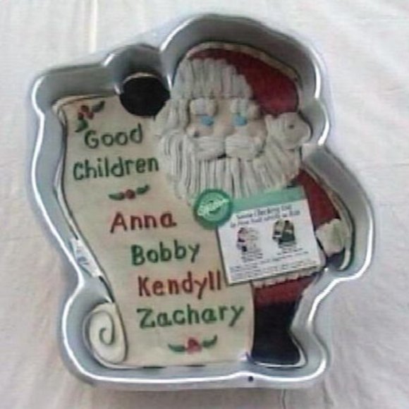 Wilton | Kitchen | Wilton Santa Checking List Cake Pan W Insert | Poshmark